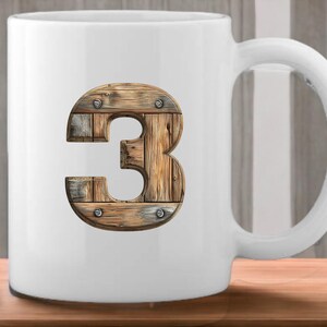 Wooden Plank Numbers PNG Clipart | Rustic Metal Stud Numbers Instant ...