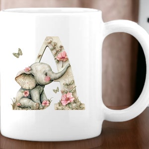 Elephant Alphabet Watercolor, Elephant Letters, Transparent Background ...