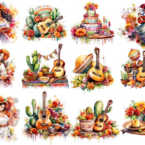 Fiesta Watercolor , Transparent Background, High Quality, Clipart ...