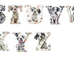 Dalmatian Dog, Letters Png, Alphabet Png, Instant Download for ...
