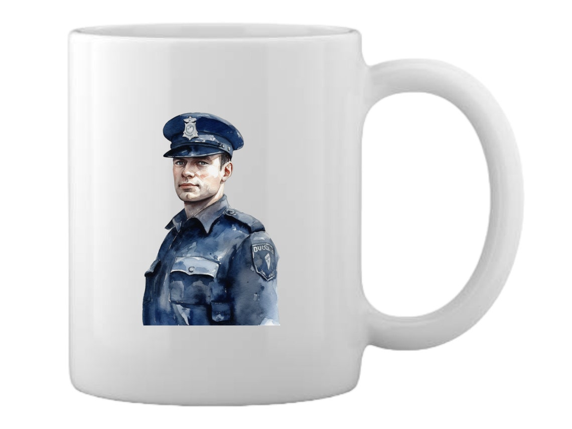 Police Officer Bundle, Watercolor, 24 PNG Images, Clipart, Junk Journal ...