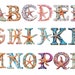 Peacock Alphabet, Letters Png, Alphabet Png, Instant Download for ...