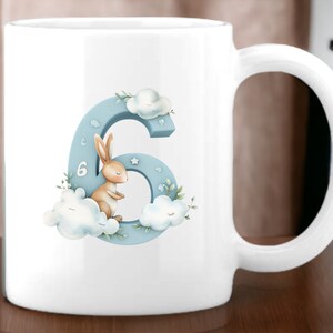 Watercolor Rabbit Numbers Clipart, PNG Individual Images on Transparent ...