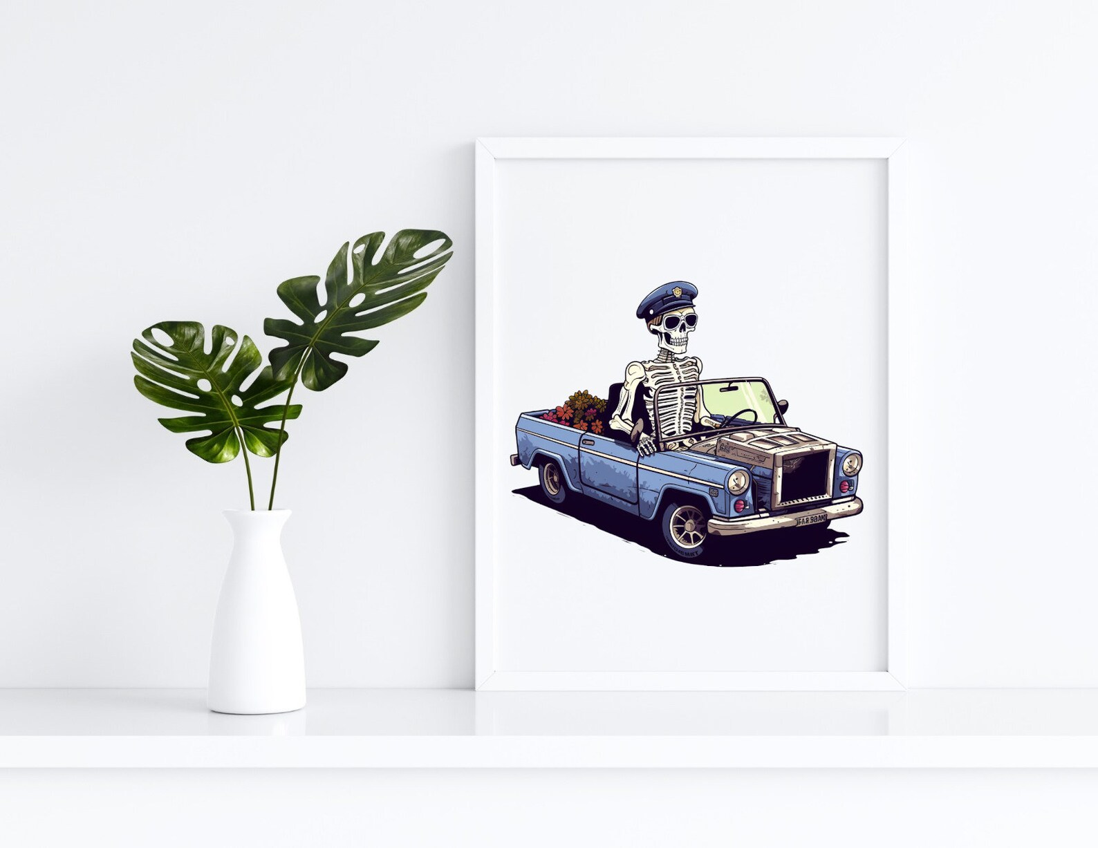 Police Skeletons Clipart Halloween Clipart Scrapbook - Etsy