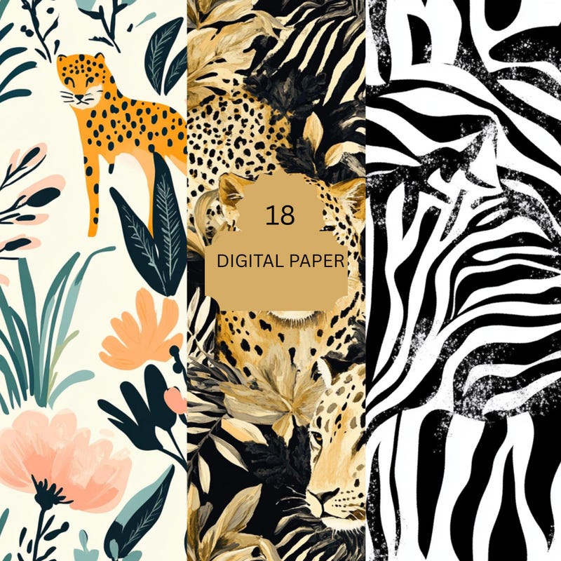 Jungle Wall Paper - Etsy