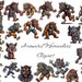 Animated Goblins Halloween Clipart, PNG Files on a Transparent Background, Commercial Use - Etsy