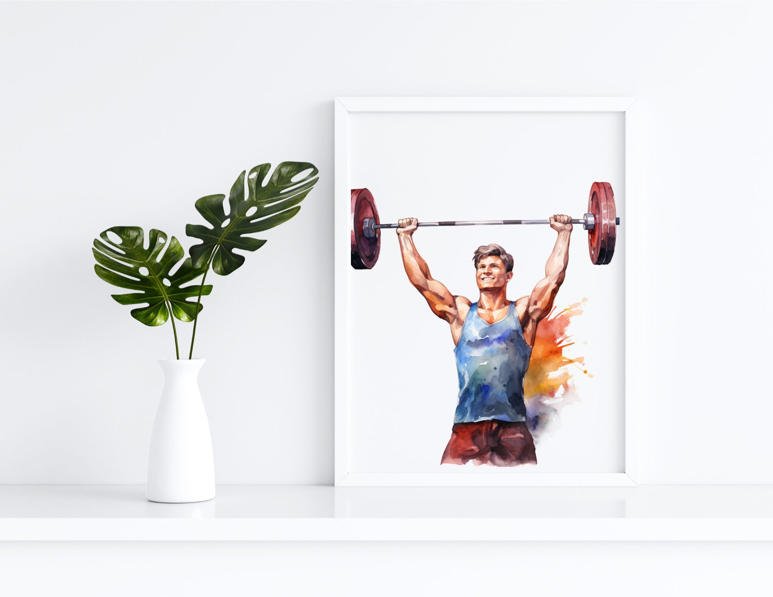 Workout Watercolor Clipart, Exercises Clipart, Fitness PNG, Gym Bundle ...