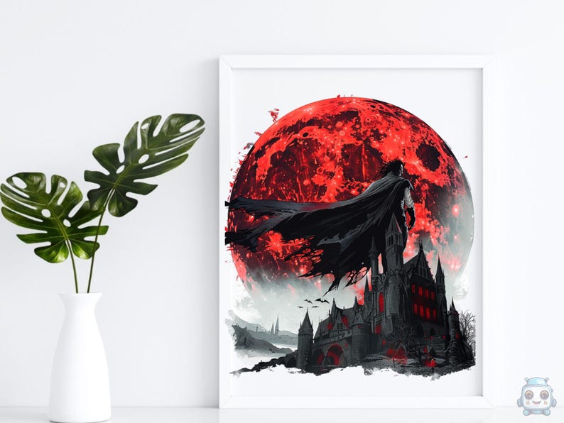 18 Moonlight Vampires Clipart, Halloween Clipart, PNG Individual Images ...