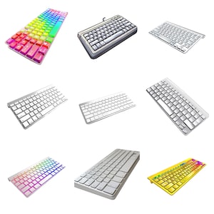 32 Keyboards Clipart, Technology Clipart, PNG Individual Images on ...