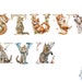 Watercolor Cat Alphabet Clipart, Cat Letters PNG Digital Files on ...
