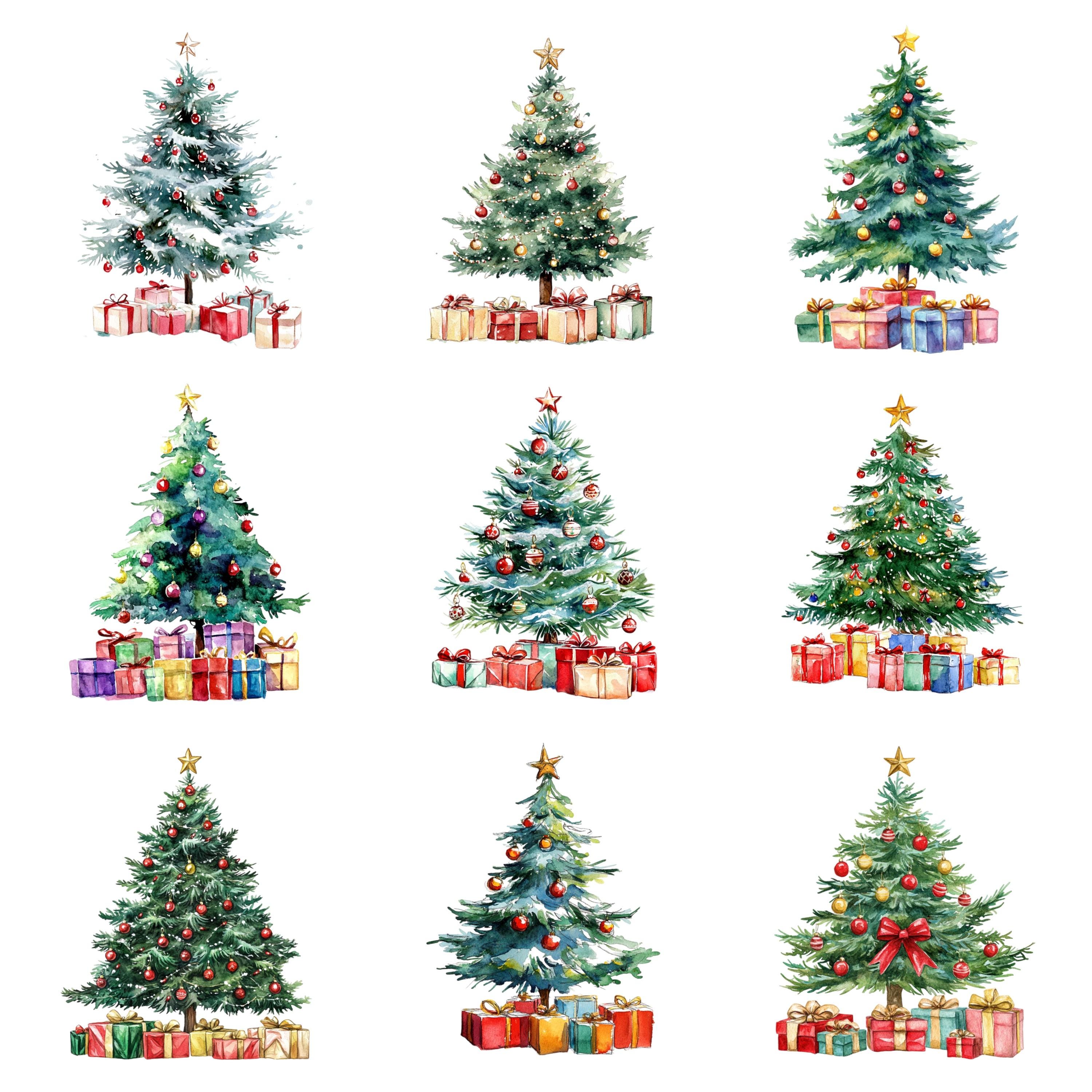 Christmas Tree With Gifts Clipart | 23 PNG Holiday Trees, PNG ...