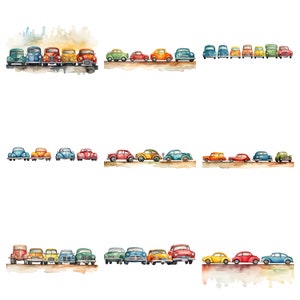 Watercolor Toy Borders Clipart, PNG Digital Files on Transparent ...