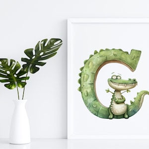 Crocodile Alphabet, Letters Png, Alphabet Png, Instant Download for ...