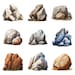 Boulders Clipart, PNG Digital Files on Transparent Background ...