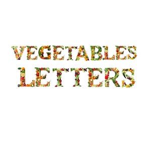 Vegetables Alphabet Png, Vegetables Png, Vegetables Png Cut Files for ...