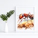 Watercolor Ants Clipart, PNG Digital Files on Transparent Background ...