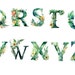 Watercolor Floral Green Alphabet Clipart , Floral Alphabet, Transparent ...