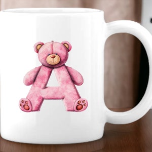 Pink Teddy Bear Alphabet, Letters Png, Alphabet Png, Instant Download ...