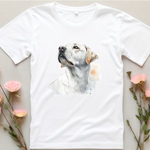 Watercolor White Labs Clipart, Labrador Retriever PNG Digital Files on ...