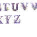 Lavender Alphabet, Letters Png, Alphabet Png, Instant Download for ...