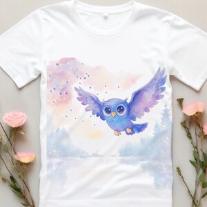 17 Pastel Owls Watercolor Clipart, Animals Clipart, PNG Individual ...