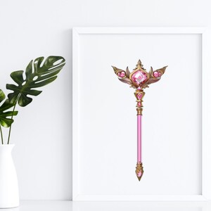 Pink Royal Scepter Clipart, Regal Clipart, PNG Individual Images on ...