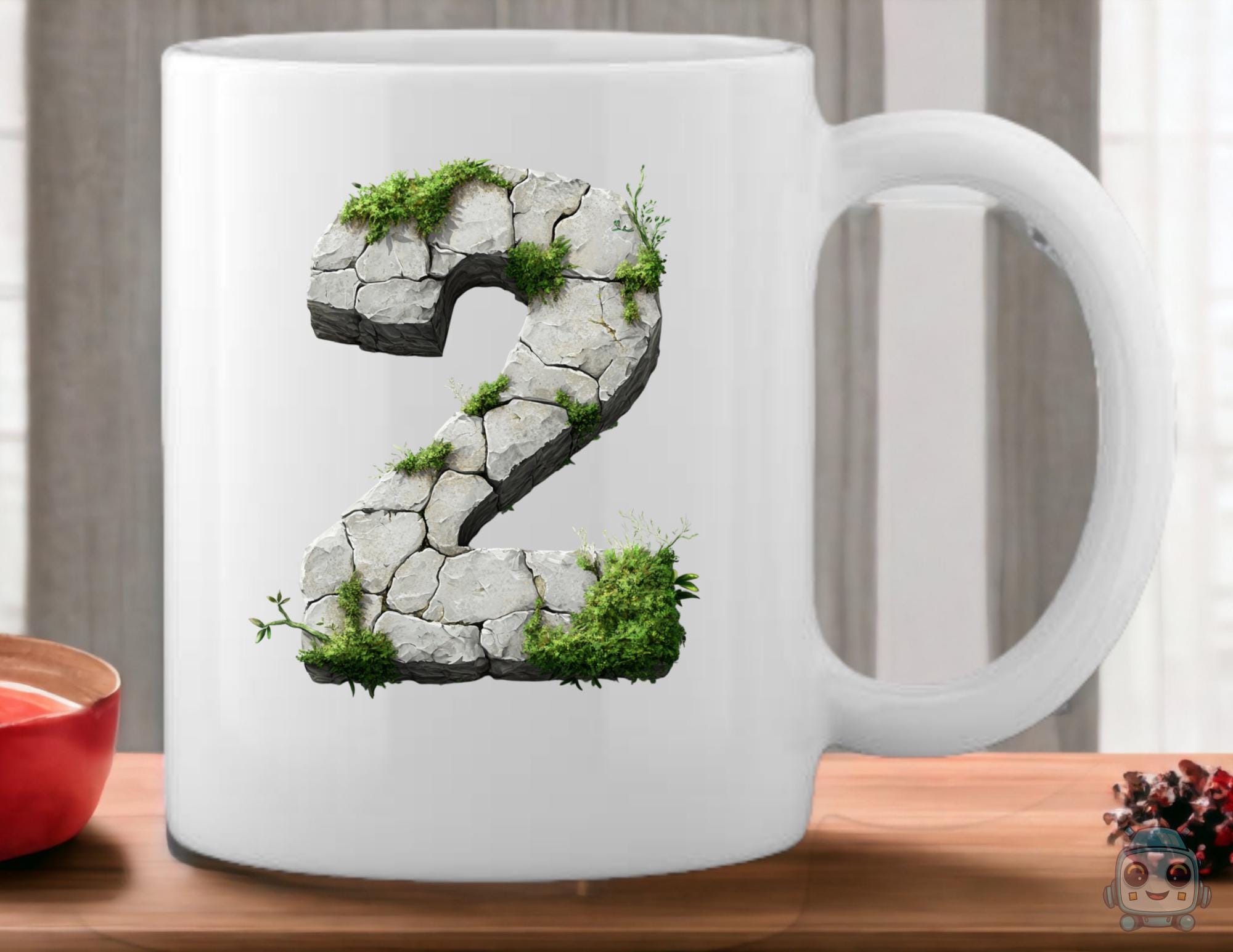 Stone Numbers With Moss Clipart Instant Download for Commercial Use ...