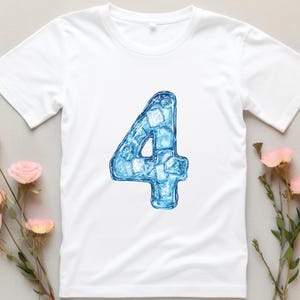 Ice Numbers Watercolor Clipart, Numbers Clipart, PNG Individual Images ...
