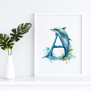 Dolphin Alphabet, Letters Png, Alphabet Png, Instant Download for ...