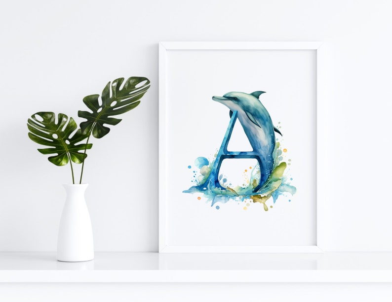 Dolphin Alphabet, Letters Png, Alphabet Png, Instant Download for ...