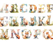 FOX Alphabet Letters Png Alphabet Png Instant Download for - Etsy