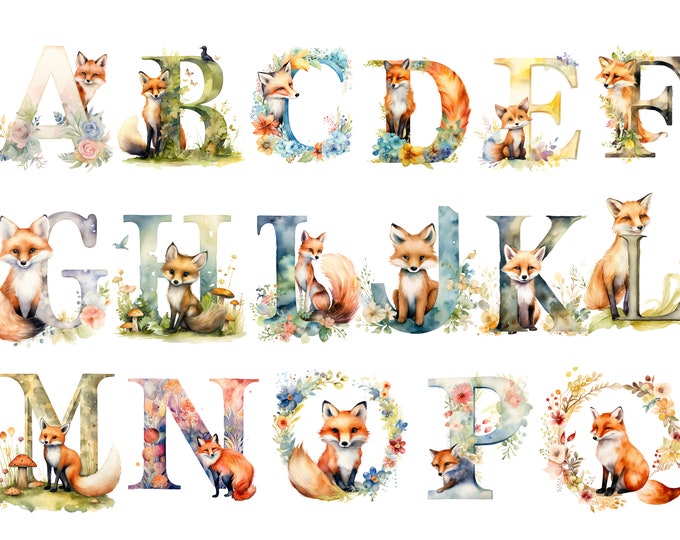 Fox Png Clipart Fox Font Alphabet Png Doodle Letters Fox Alphabet ...