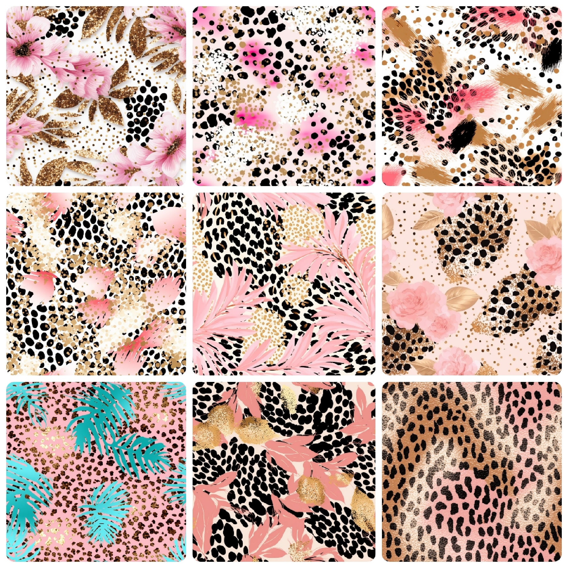 Pink Leopard Background Transparent Background High Quality - Etsy
