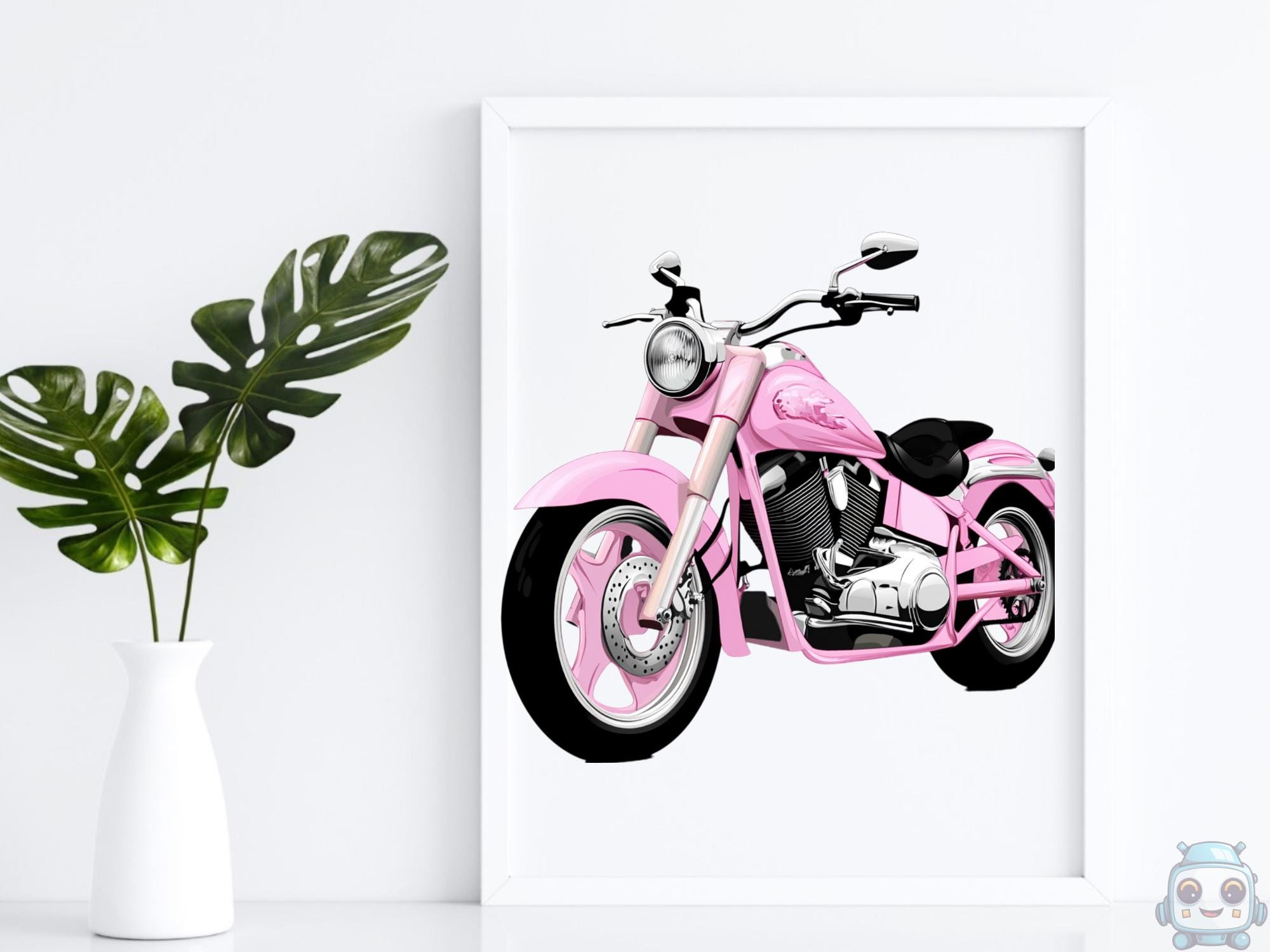 33 Pink Motorcycles Clipart, PNG Individual Images on Transparent ...