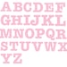 Pink Alphabet Letters and Numbers, Wedding Lettering, Watercolor Art ...