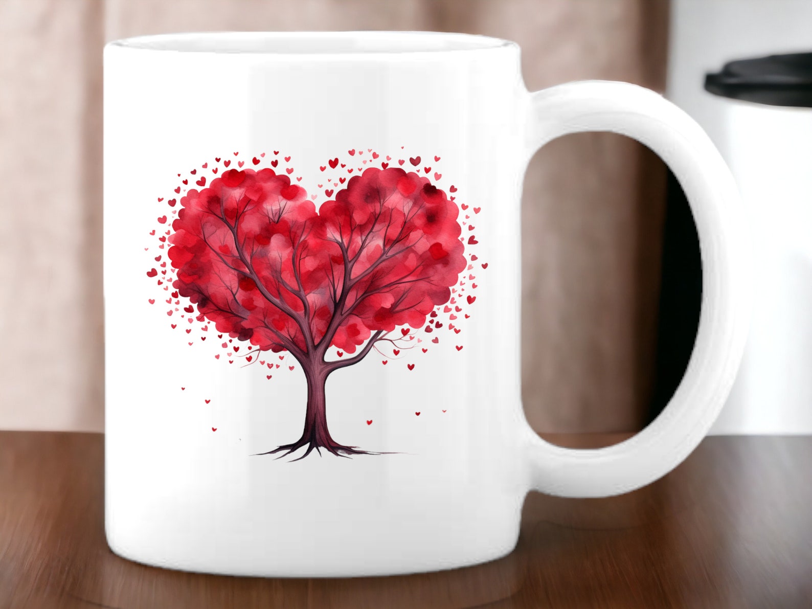 Watercolor Love Tree, Valentine's Day, Clip Art Graphics in PNG for ...