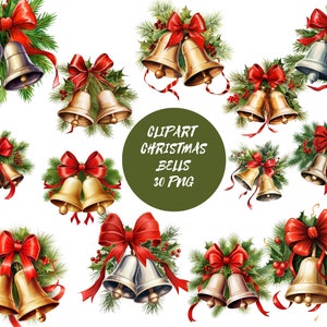 Clipart Christmas Bells Decorations , Decoration, Christmas, Download ...