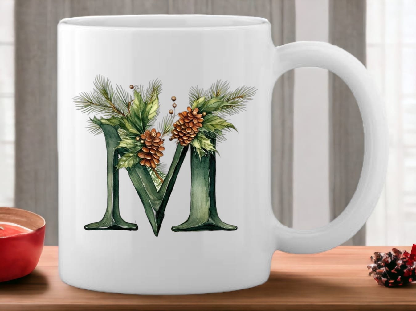 Christmas Pine Tree Alphabet, Letters Png, Alphabet Png, Instant ...