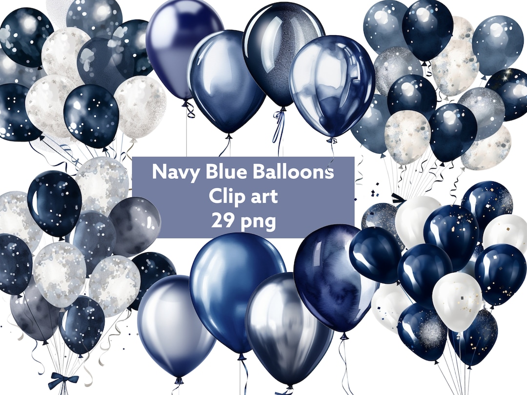 Blue Balloons , Transparent Background, High Quality, Clipart, 12x12 ...