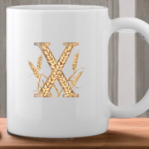 Watercolor Wheat Alphabet, Letters, PNG Individual Images, Commercial ...