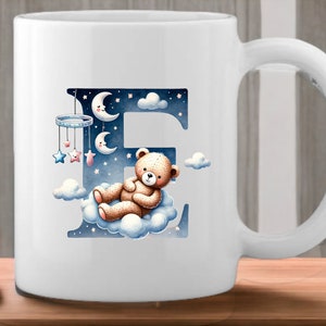 Sleeping Teddy Bear Alphabet, Letters Png, Alphabet Png, Instant ...