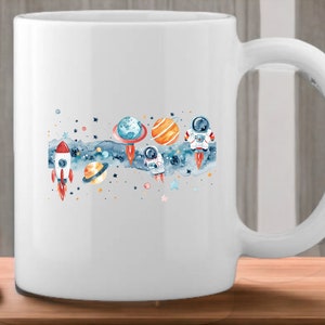 34 Space Borders Watercolor Clipart, Border Clipart, PNG Individual ...