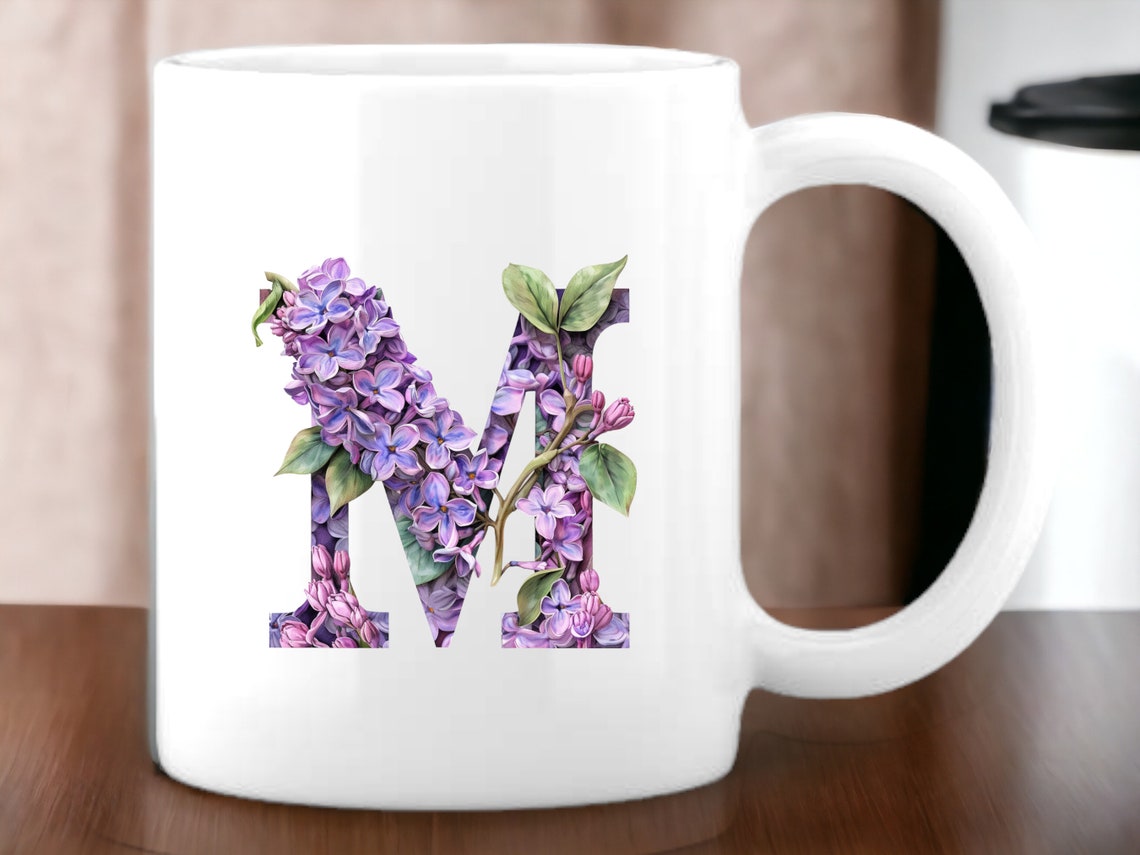 Lilac Flower Alphabet, Letters Png, Alphabet Png, Instant Download for ...