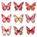 42 Red Diamond Butterfly, Insects Clipart, PNG Individual Images on ...