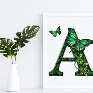 Butterflies Alphabet, Butterflies Letter Instant Download for ...