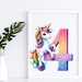 Magical Unicorn Numbers Clipart | Rainbow Numbers | Cute Unicorns ...