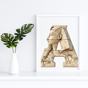 Watercolor Egypt Alphabet Clipart, PNG Individual Images on Transparent ...