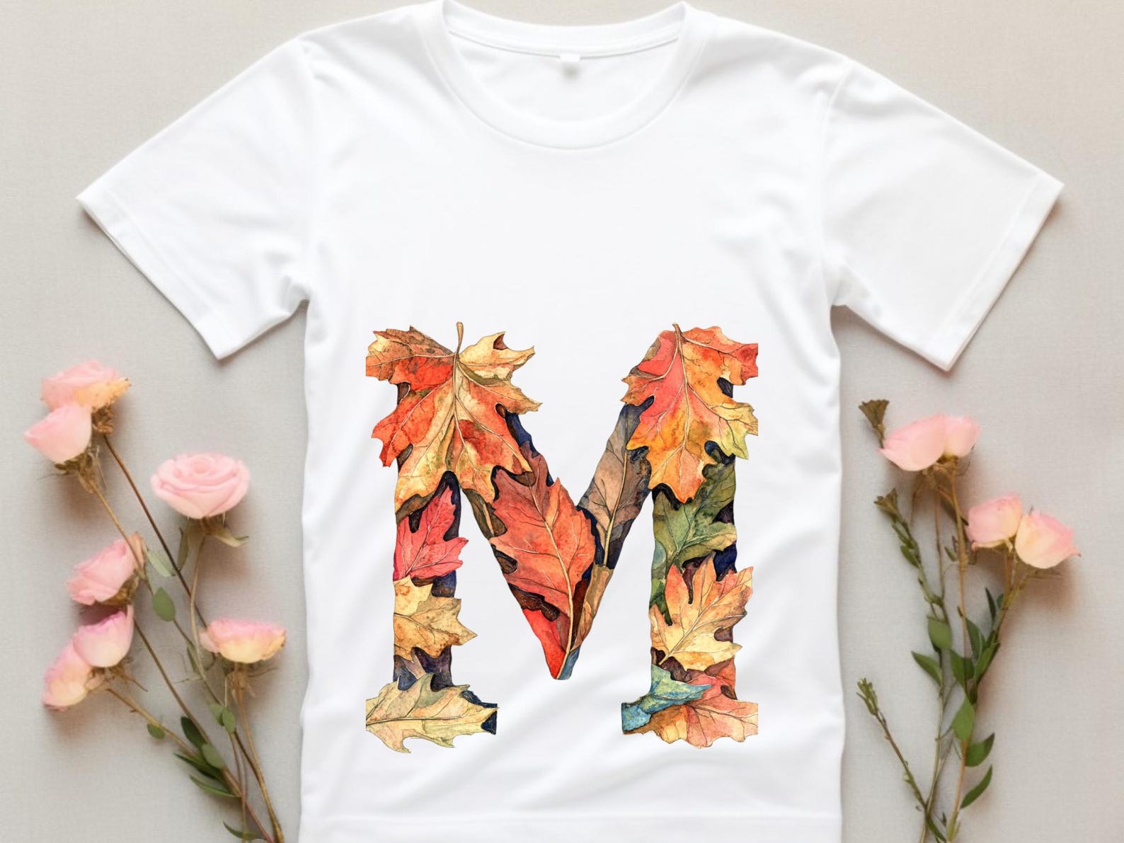 Autumn Leaves Alphabet Clipart - Fall-themed Leaf Letters Set, Instant ...