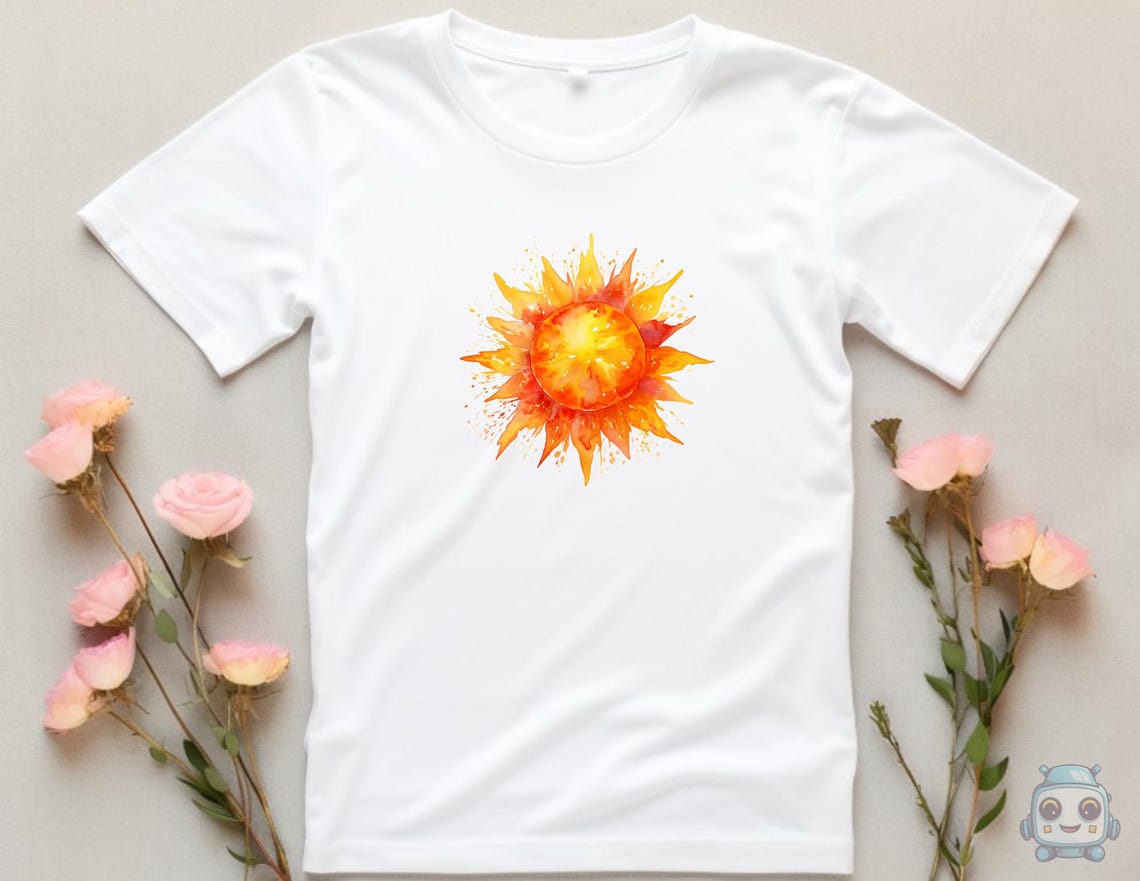 Sun Bundle, Watercolor, 35 PNG Images, Transparent Background, High ...