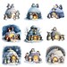 18 Igloo Penguins Clipart, Christmas Clipart, PNG Individual Images on ...